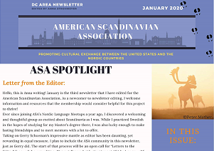 newsletterfrontpage - American Scandinavian Association